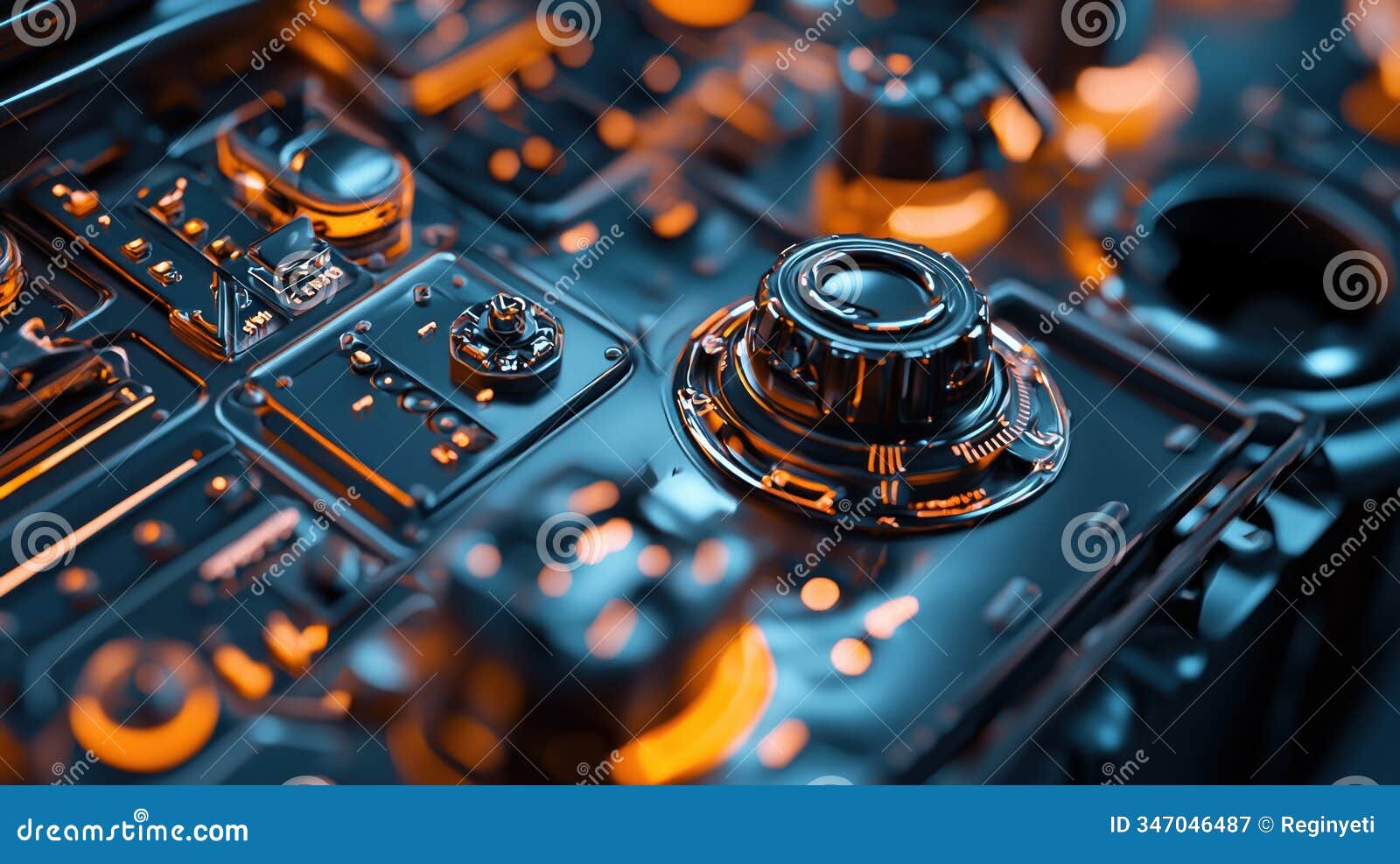 8K 3D Render of Cockpit Control Yoke Emphasizing Aviation Complexity ...