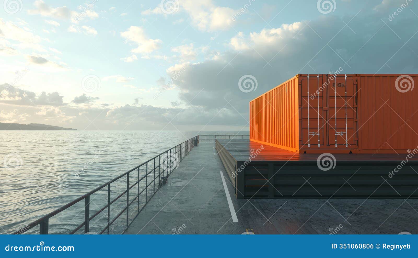 8K 3D Render Isolated Shipping Container Stack on Dock Stock ...