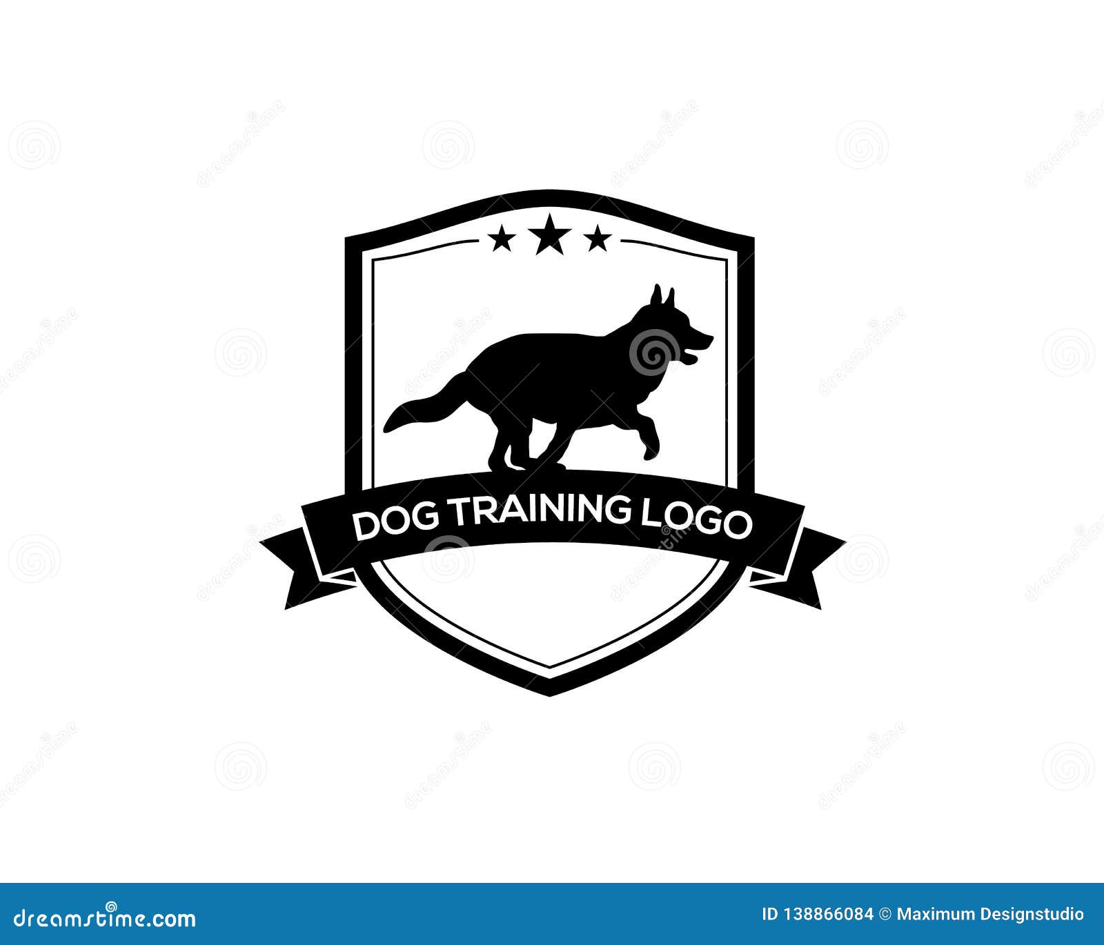 Dog Training School Logo
