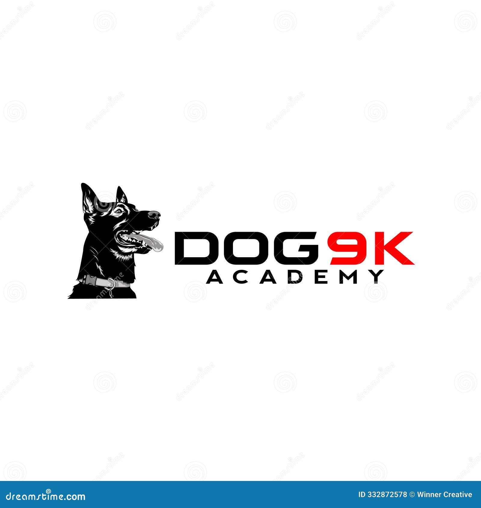 K9 DOG Unit Logo Design. Police Dog Training Illustration Logo Vector ...