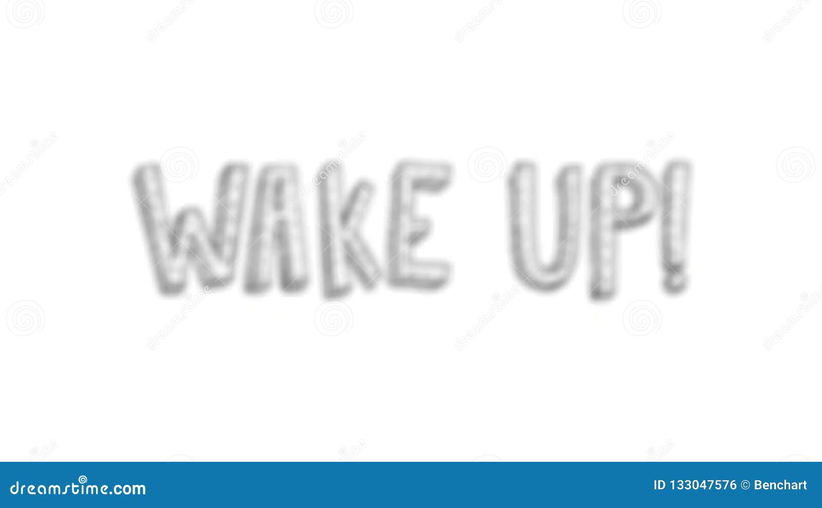 4k Doodle Wake Up Text with Twitch Effect Stock Footage - Video of ...