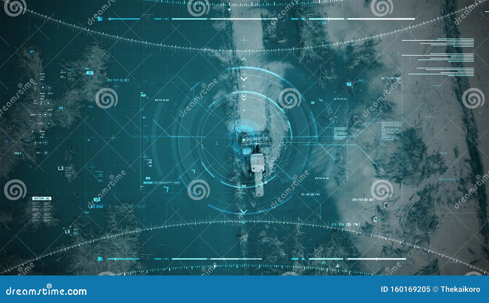Drone User Interface with HUD GUI User Interface, Technology Network ...