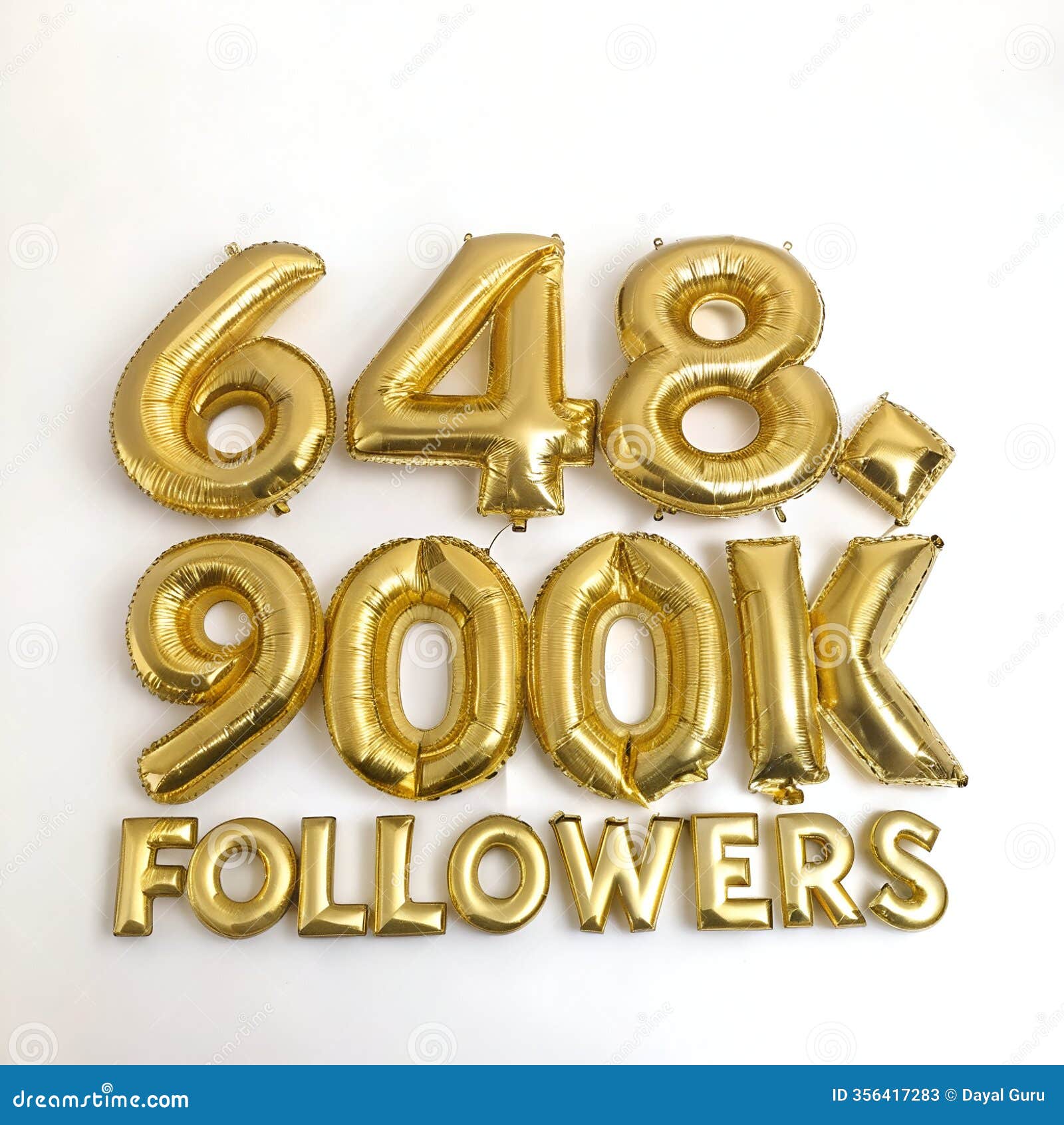 900k Follower Golden Text stock illustration. Illustration of icon ...