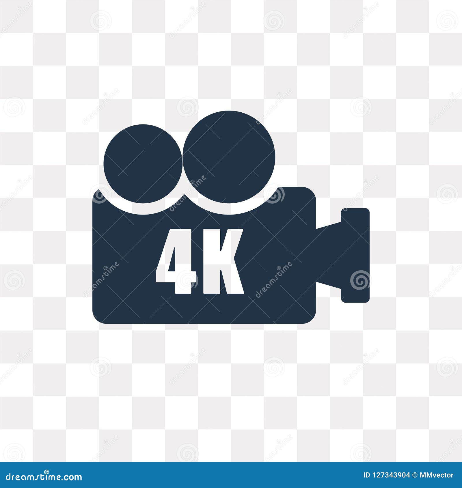 4K FullHD Vector Icon Isolated On Transparent Background, 4K FullHD ...