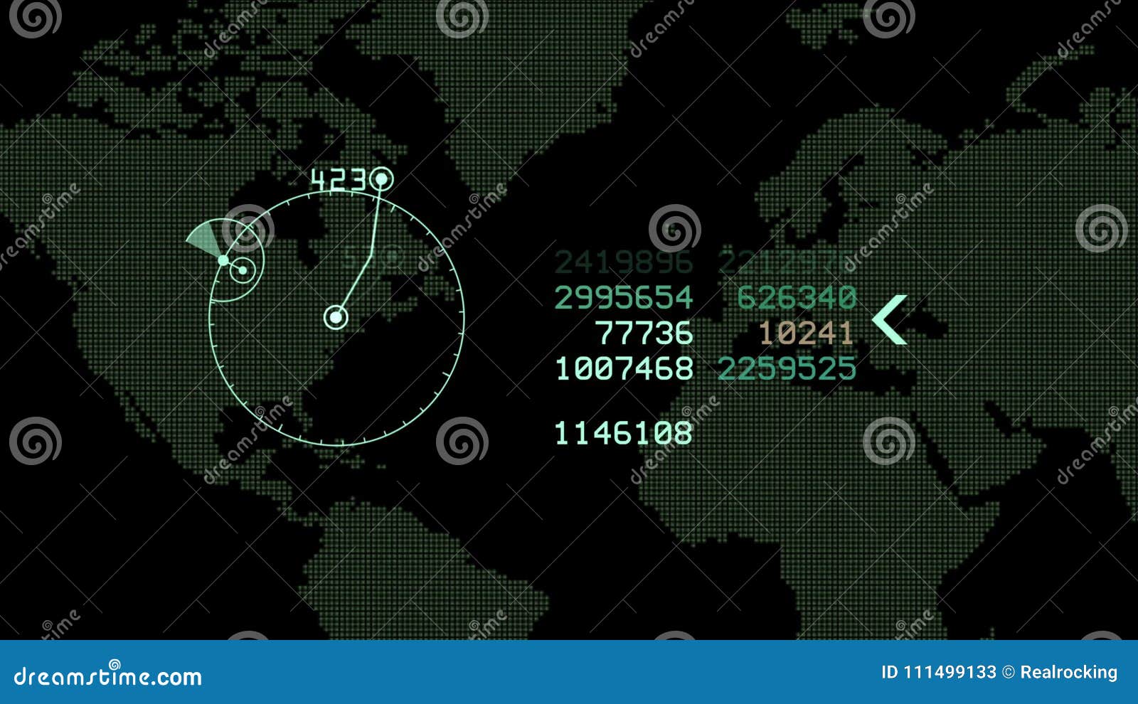 4k Global GPS Data Detect Earth Map Military Radar GPS Navigation ...