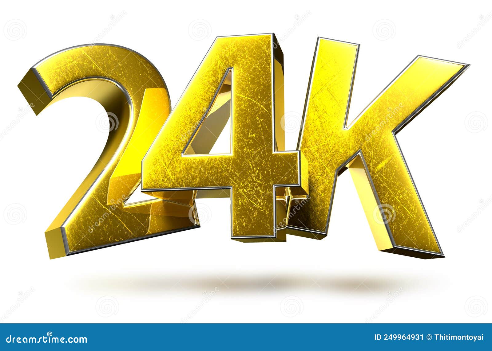 24K Gold. Royalty-Free Cartoon | CartoonDealer.com #249964931