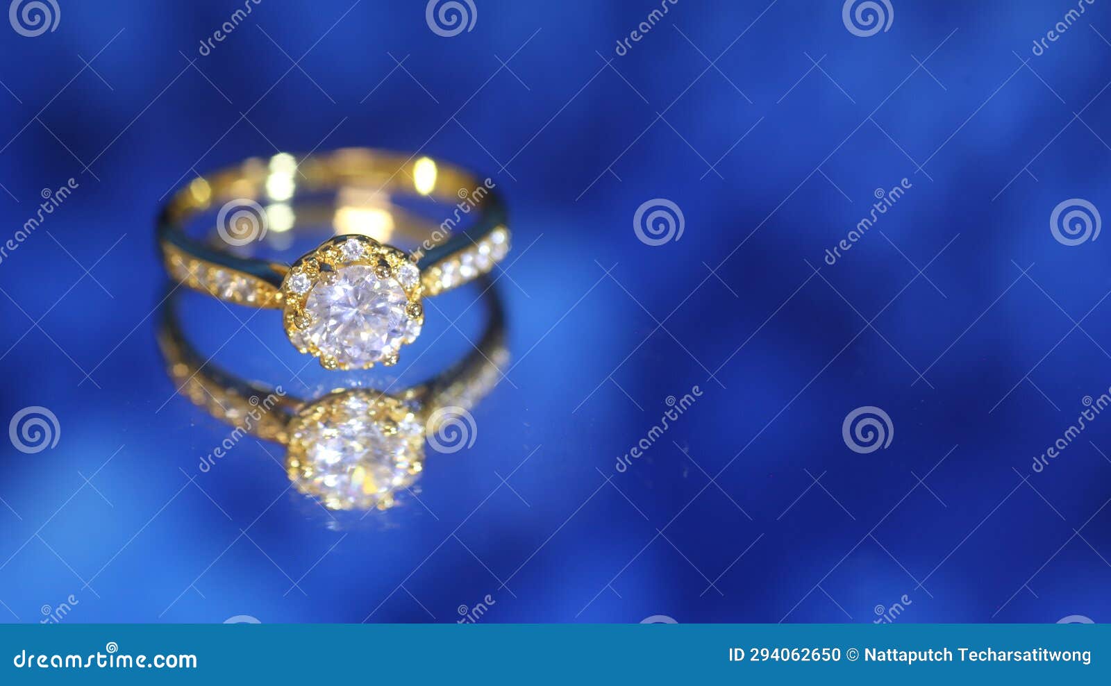 24k Gold Diamond Ring with White Background Stock Photo - Image of ...