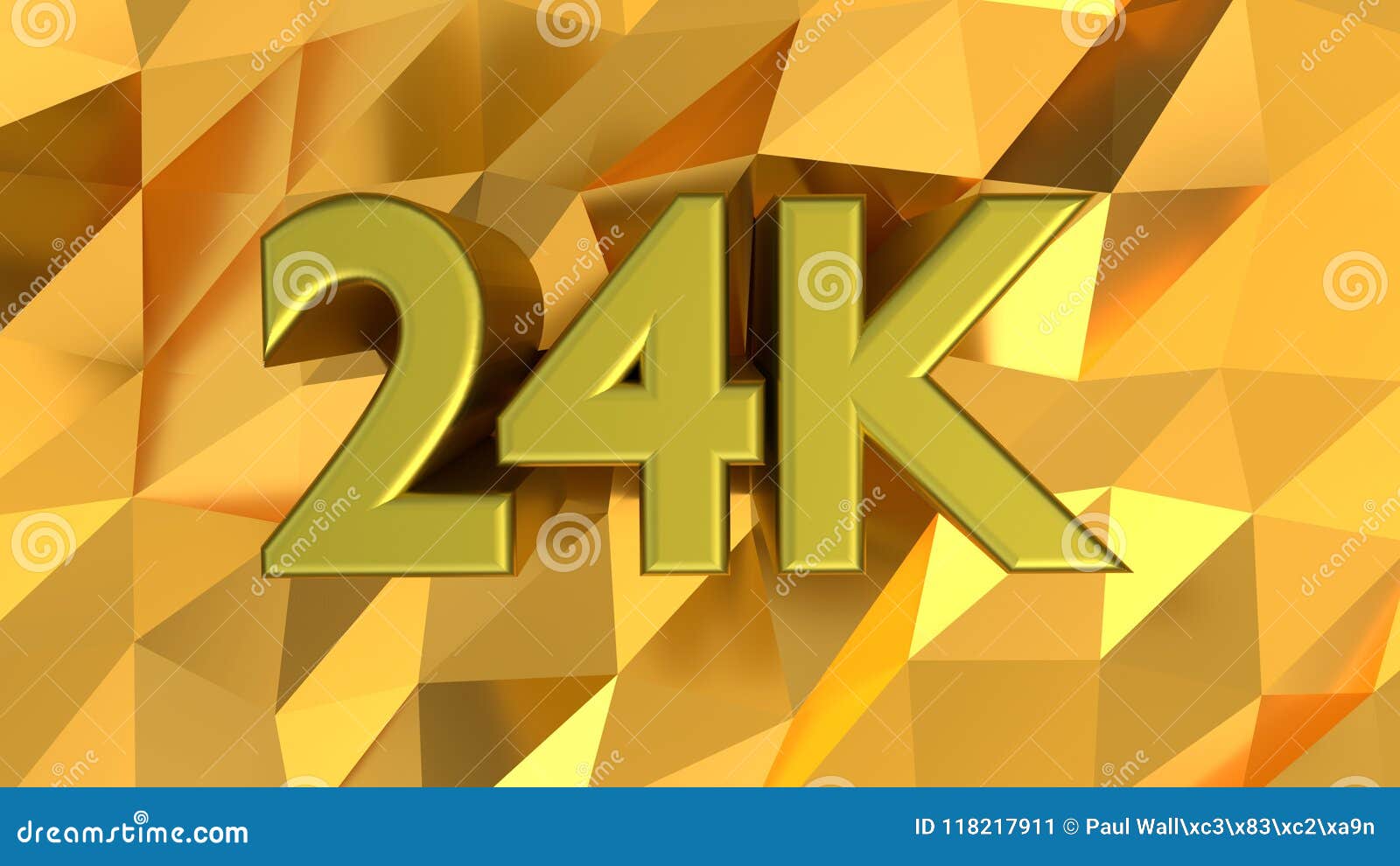 9K Hallmark On Shiny Golden Pattern Background. Royalty-Free Stock ...