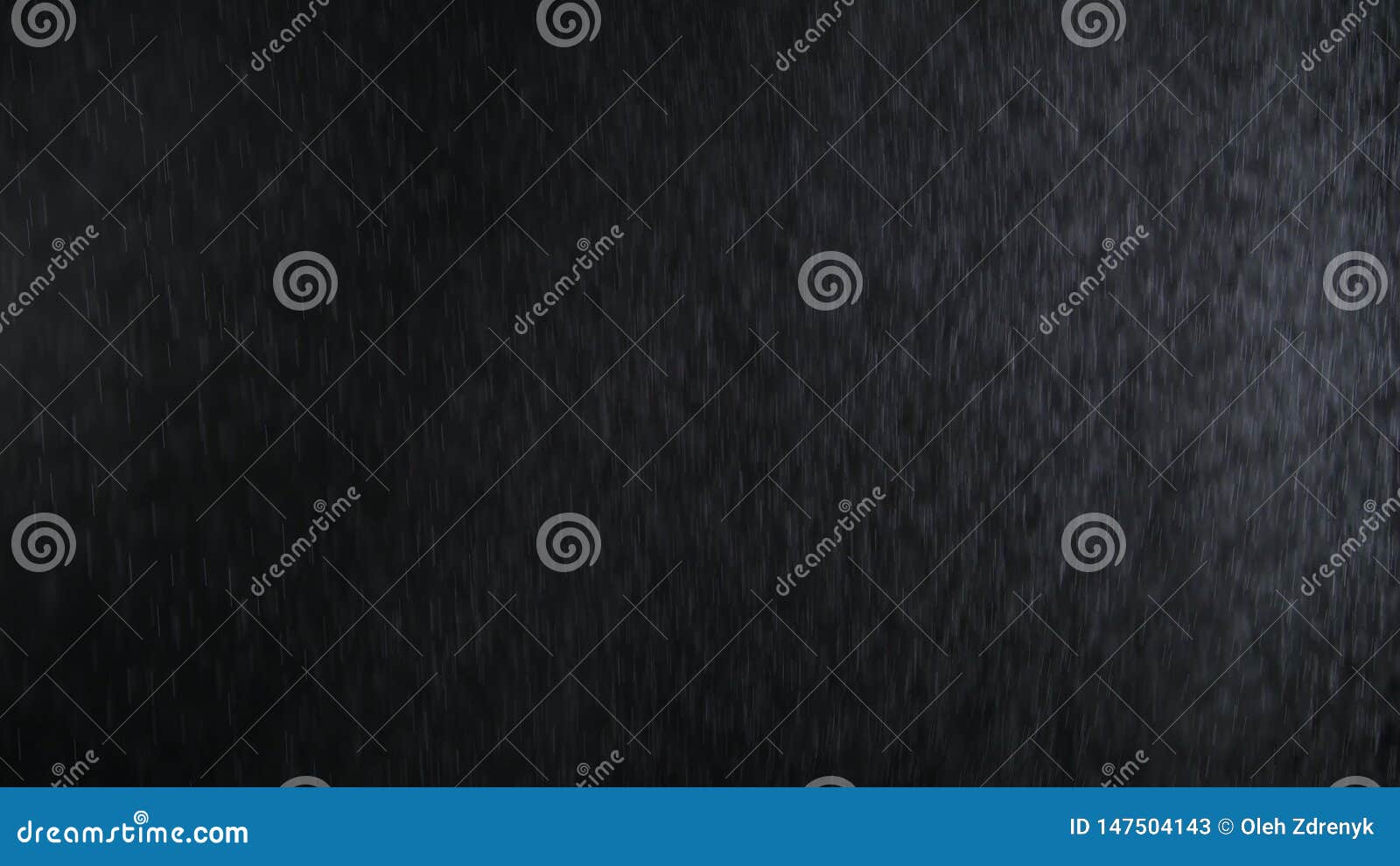 4k Heavy Angled Rain Falling in Front of the Camera Against Black ...