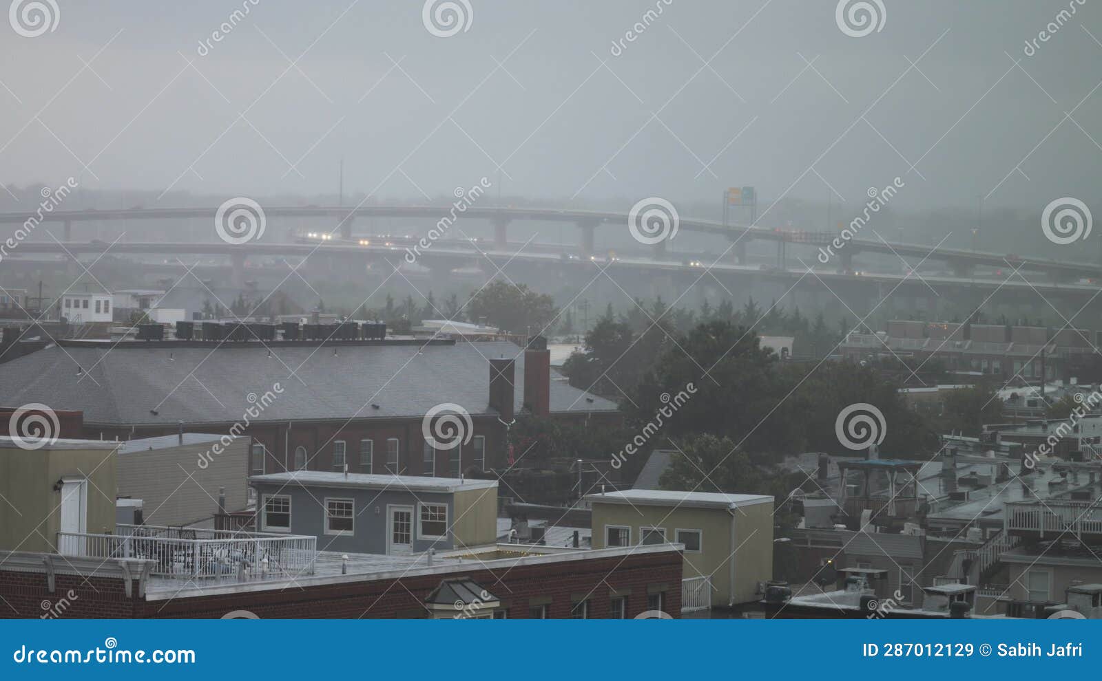 4K Heavy Rain in the City stock video. Video of natural - 287012129