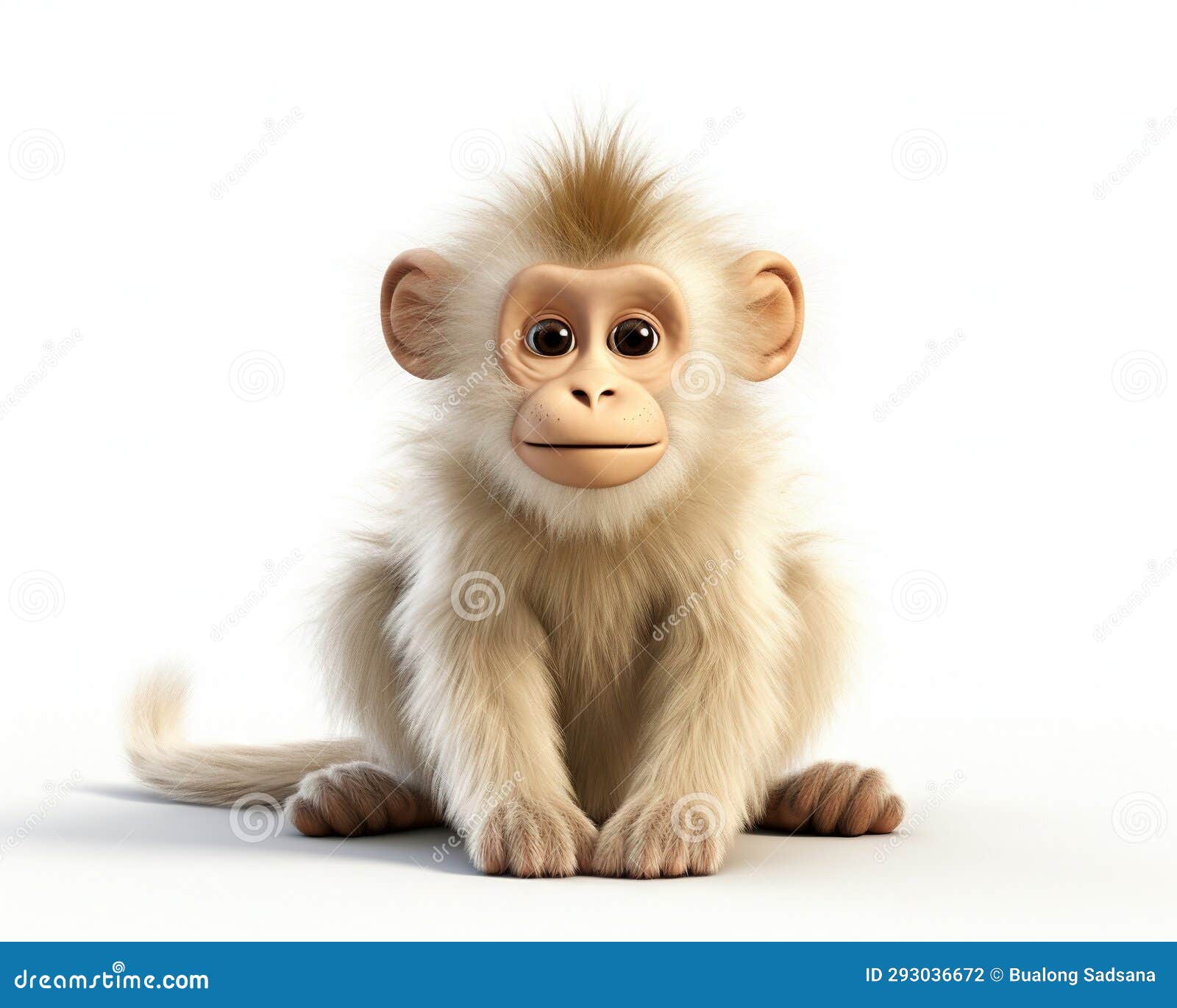 Realistic Monkey On Dark Background AI Generated Royalty-Free ...