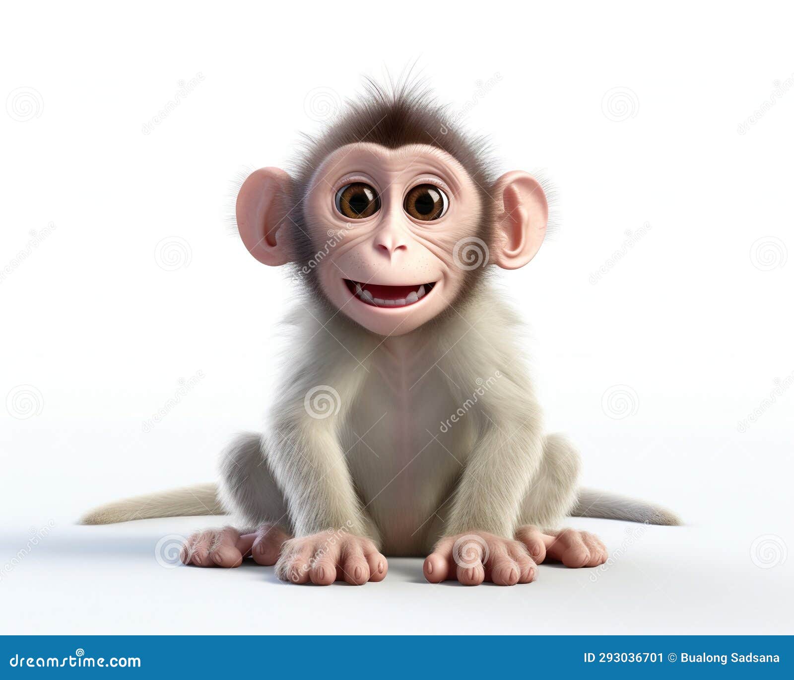 Realistic Monkey On Dark Background AI Generated Royalty-Free ...