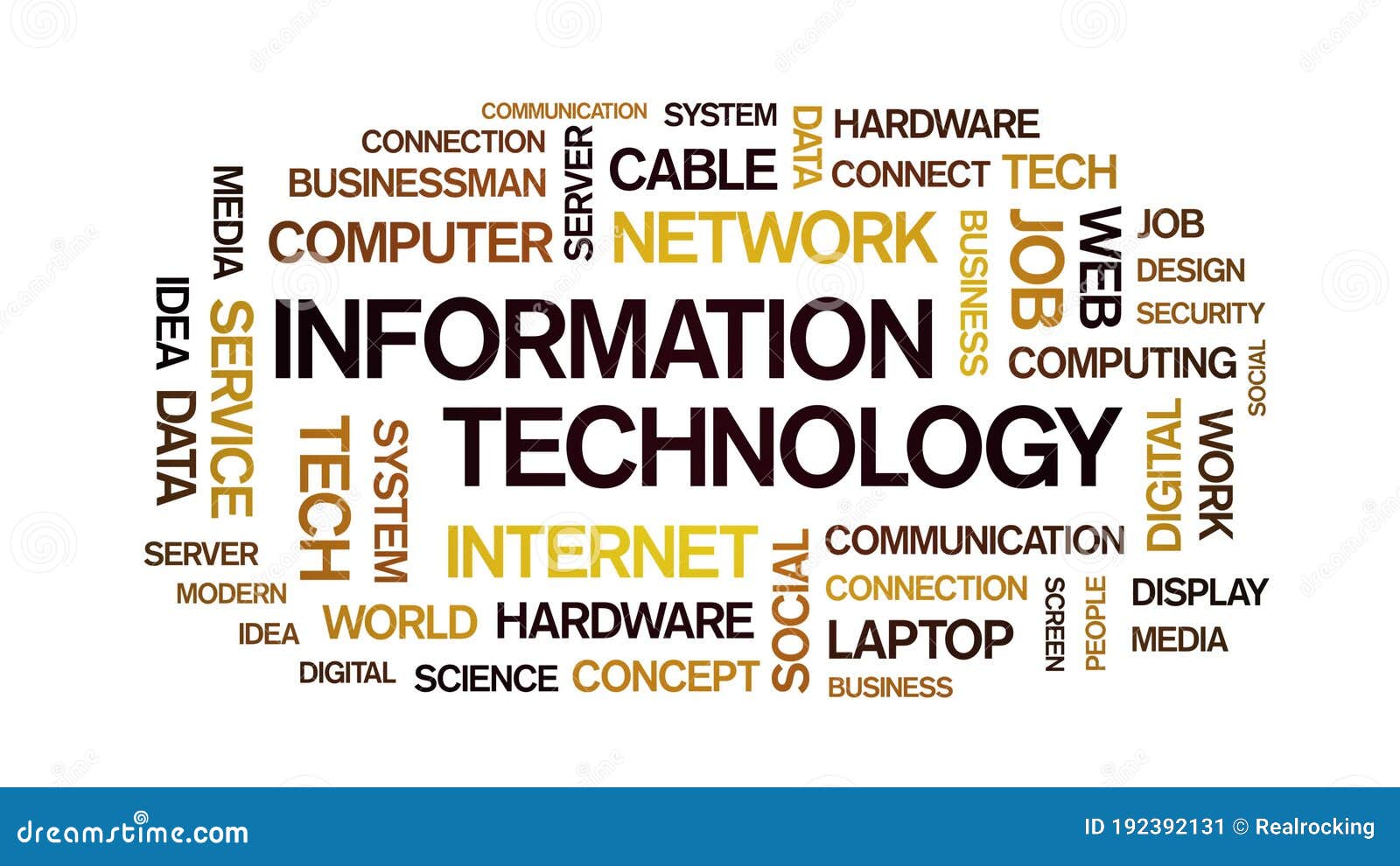 4k Information Technology Animated Word Cloud,Text Design Kinetic ...