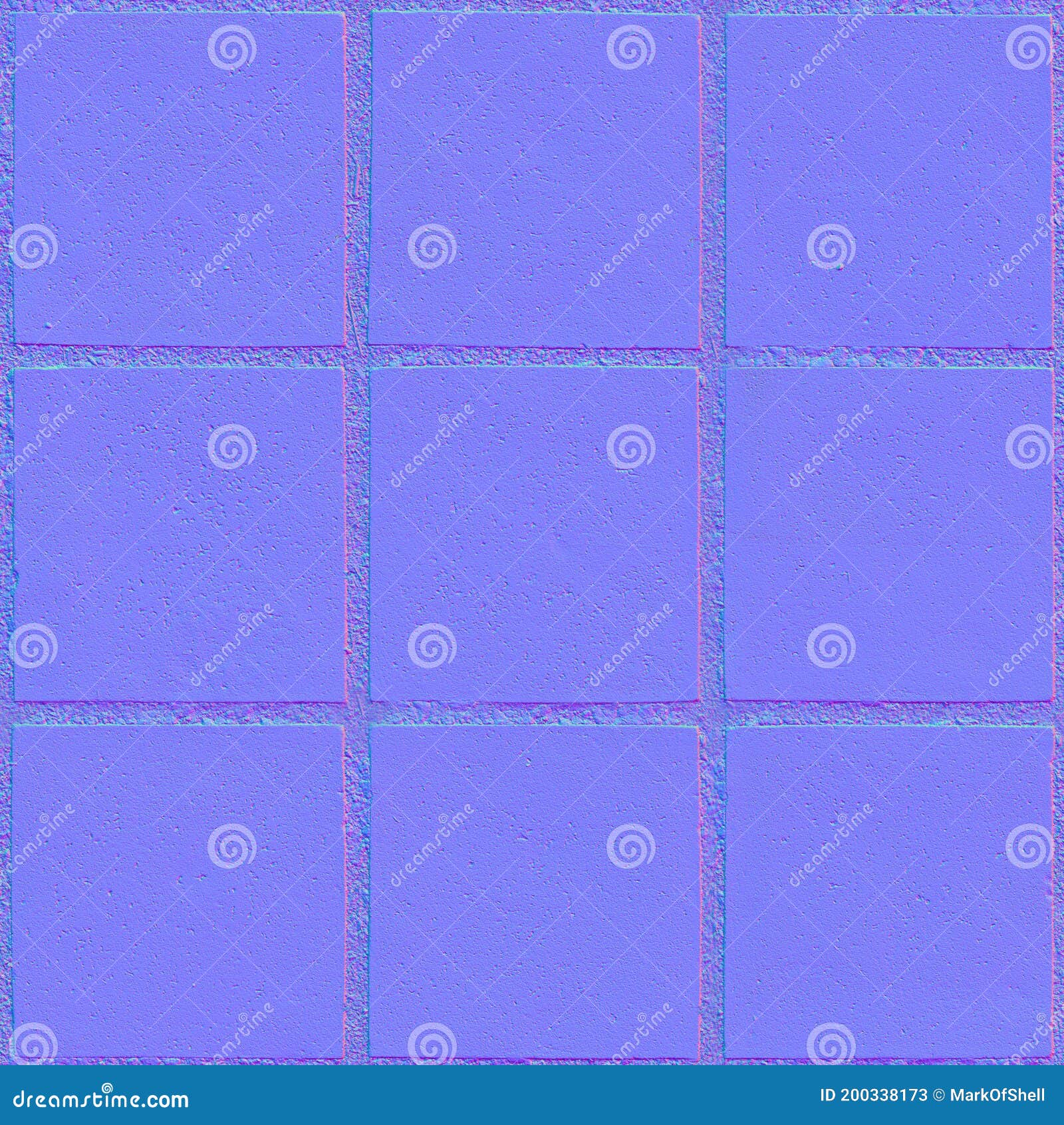 8K Large Square Block Pattern Roughness Texture, Height Map or Specular ...