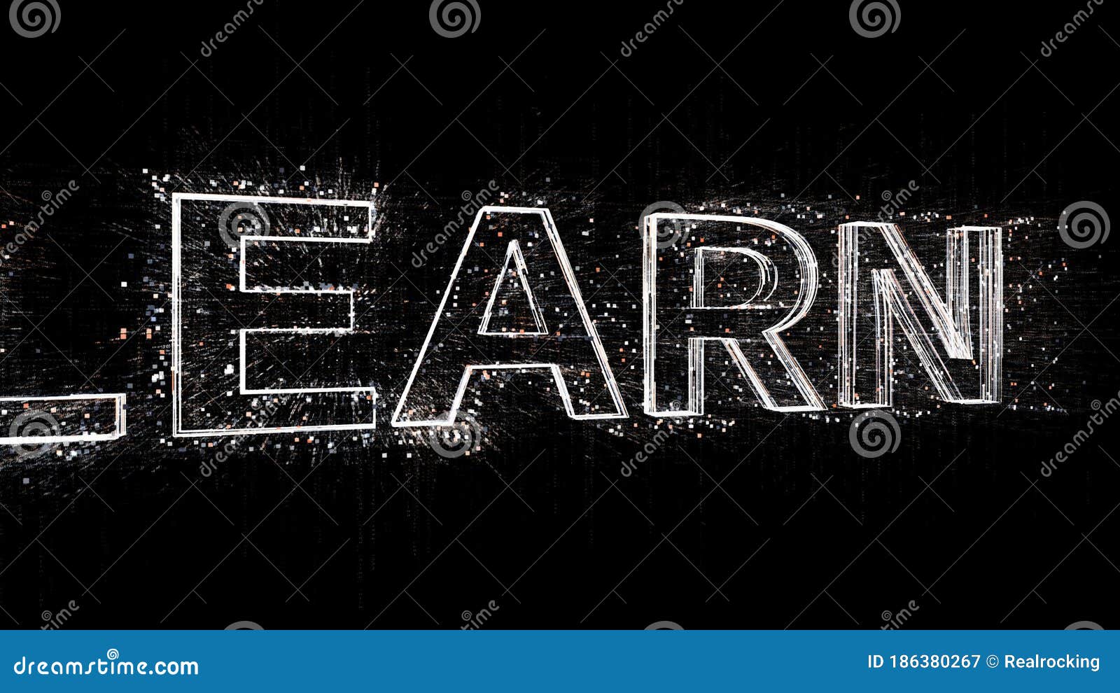 4k Learn Word Tag,LEARN Matrix Binary Computer Code Shape Text Design Animation. Stock Video ...