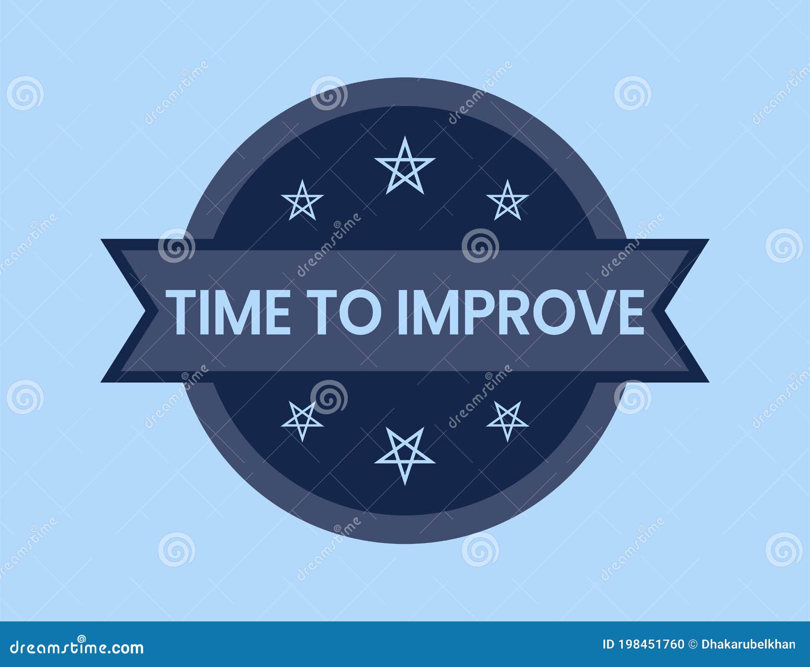 Time To Improve Badge Vector Illustration, Time To Improve Stamp Stock ...