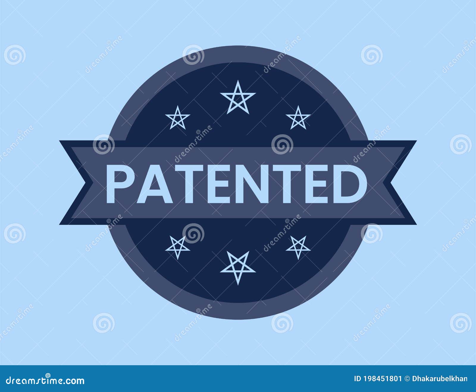 Patented Badge Vector Illustration, Patented Stamp Stock Vector ...