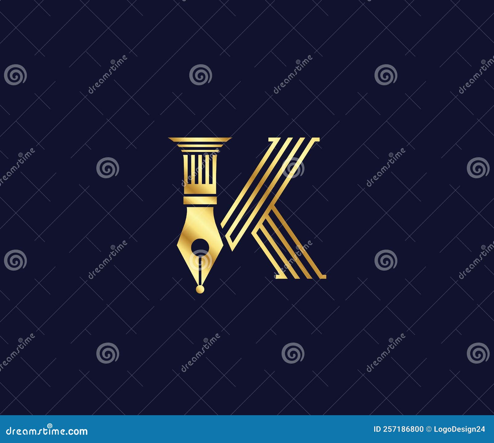 K Letter Lawyer Logo with Creative Design Gold Color Stock Vector ... K Letter Lawyer Logo with Creative Design Gold Color Stock Vector ...