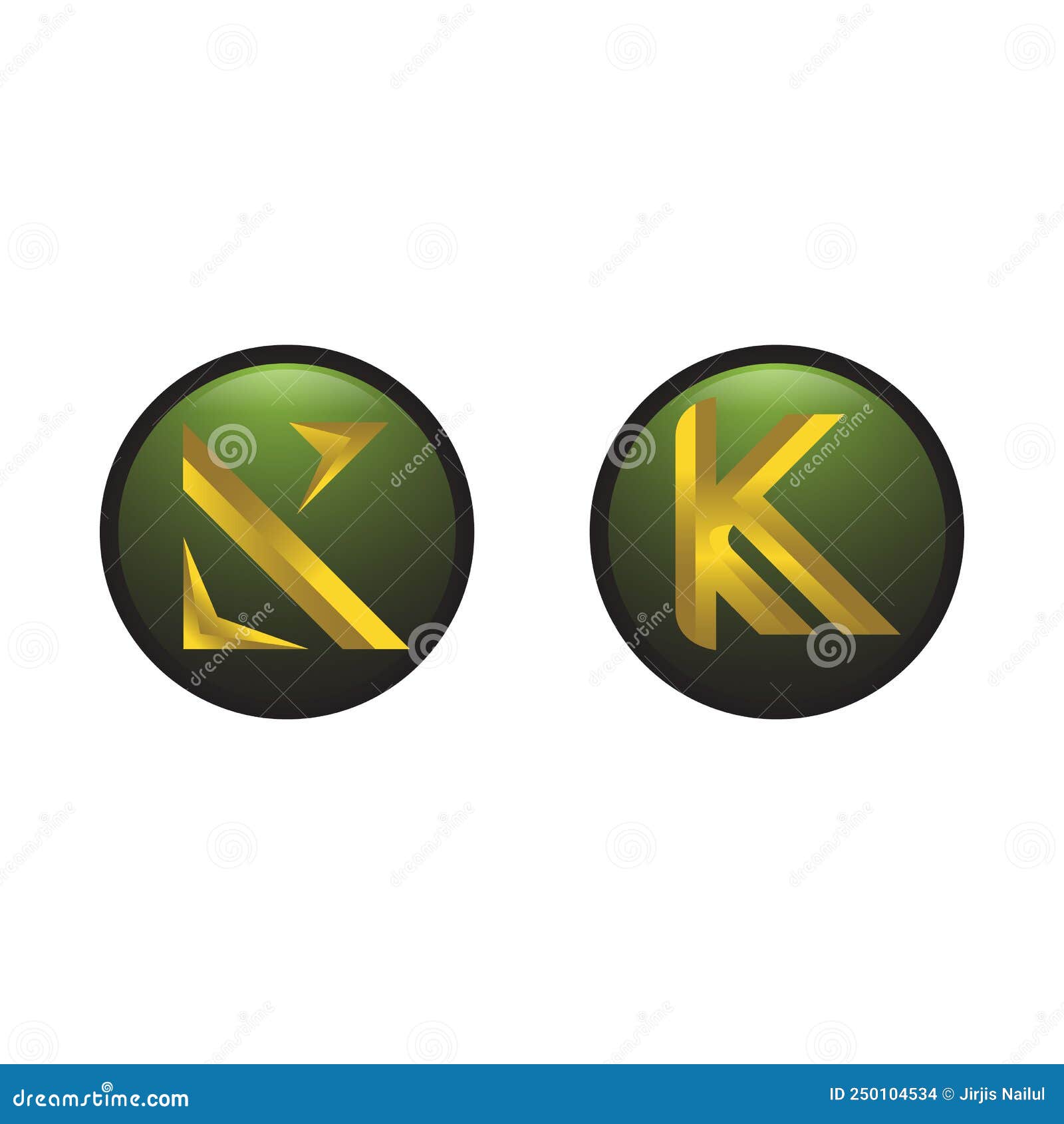 K Letter Logo Concept. Creative Minimal Emblem Design Template ...