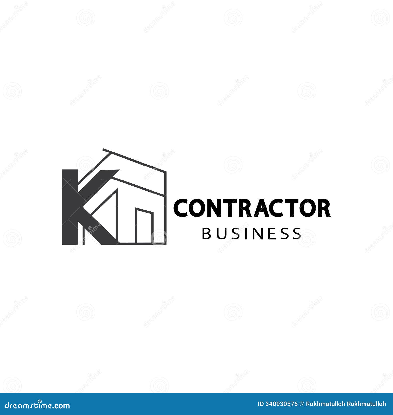 K. Letter Logo Design Constructor Vector Line Illustration Stock Illustration - Illustration of ...
