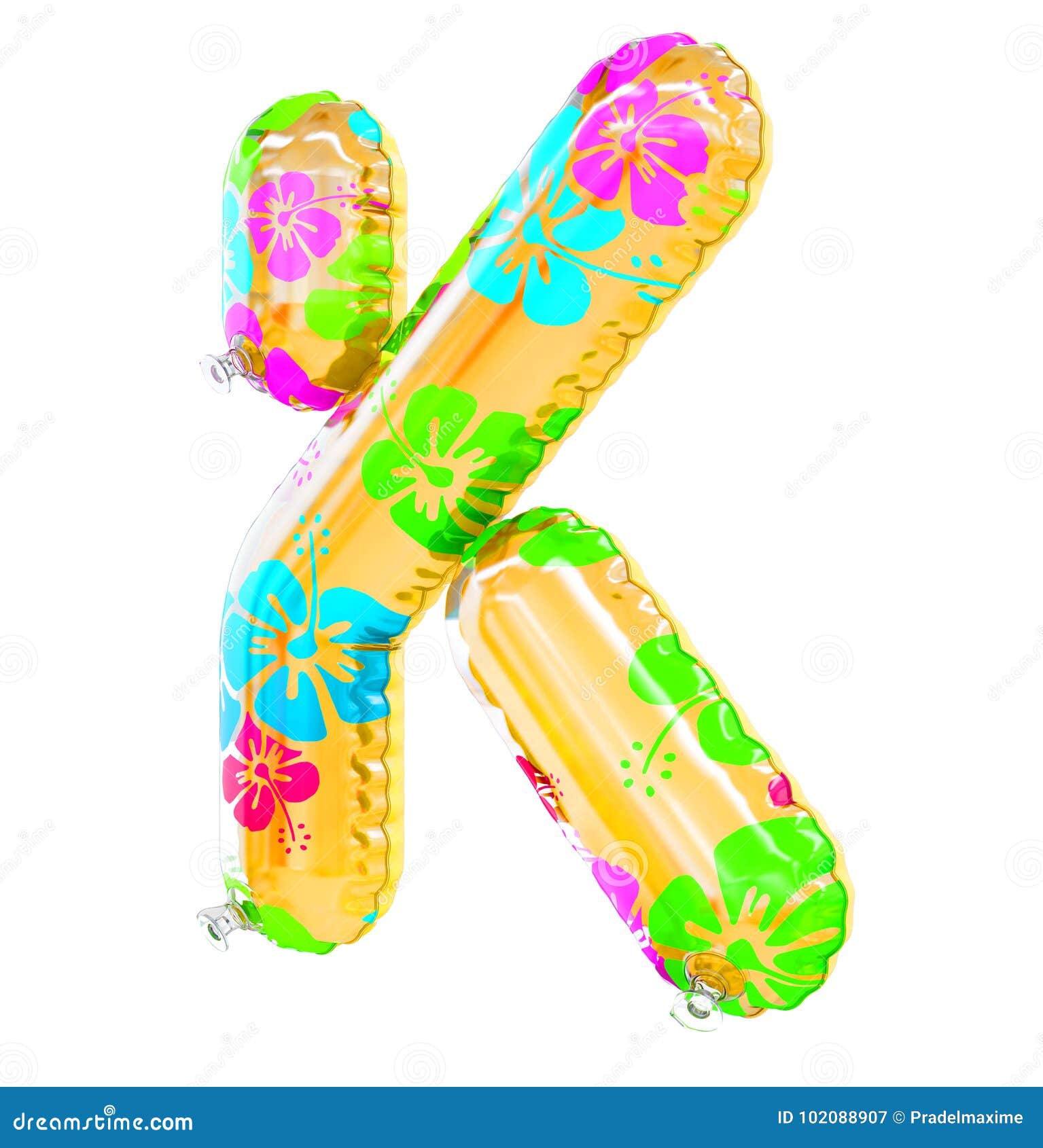 `K` letter shaped balloon stock illustration. Illustration of pool ...