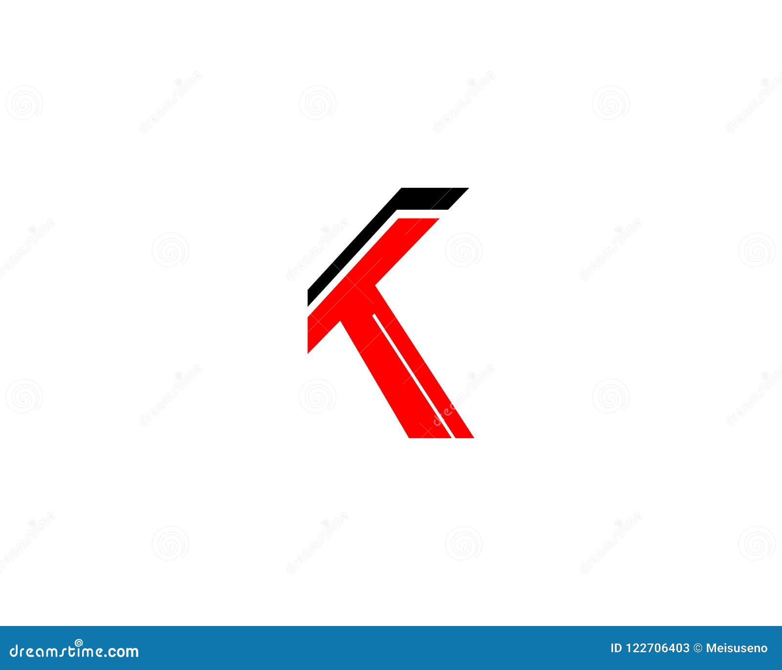 K letter stylized logo stock vector. Illustration of identity - 122706403