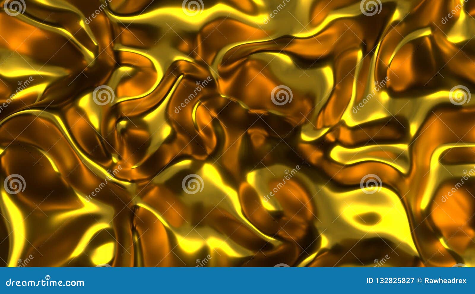 4K Liquid Gold Metal Surface. Stock Video - Video of motion, light ...