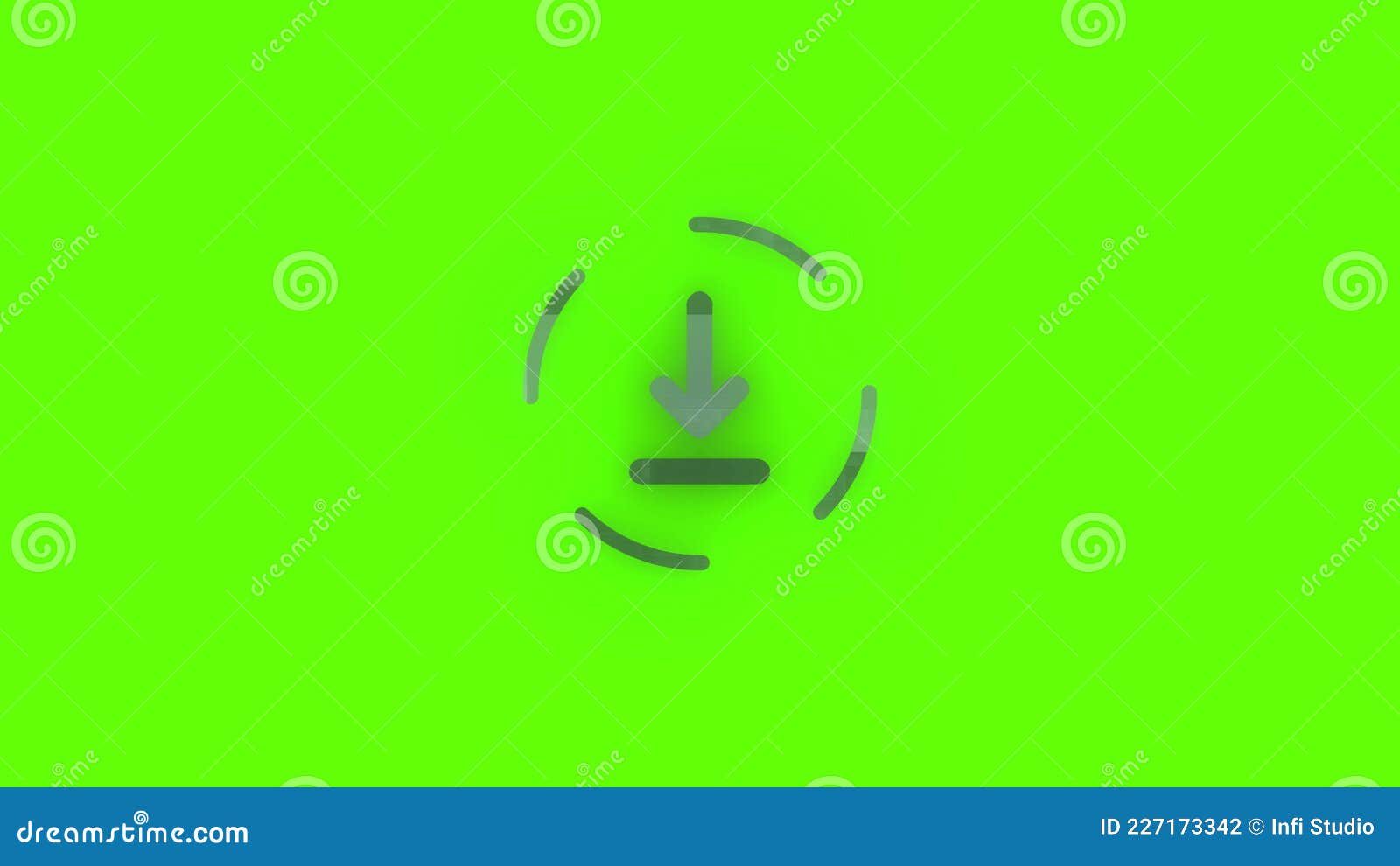 4K Loading Icon with Technology Glitch 4k Animation of an Technology Loader Icon Digital Glitch ...