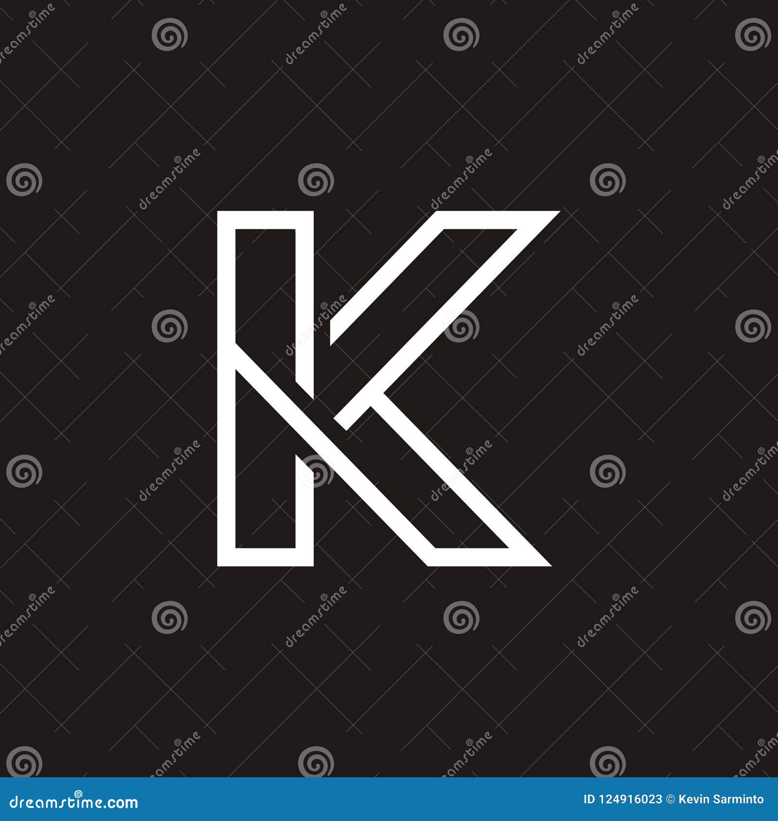 K logo vector stock vector. Illustration of concept - 124916023