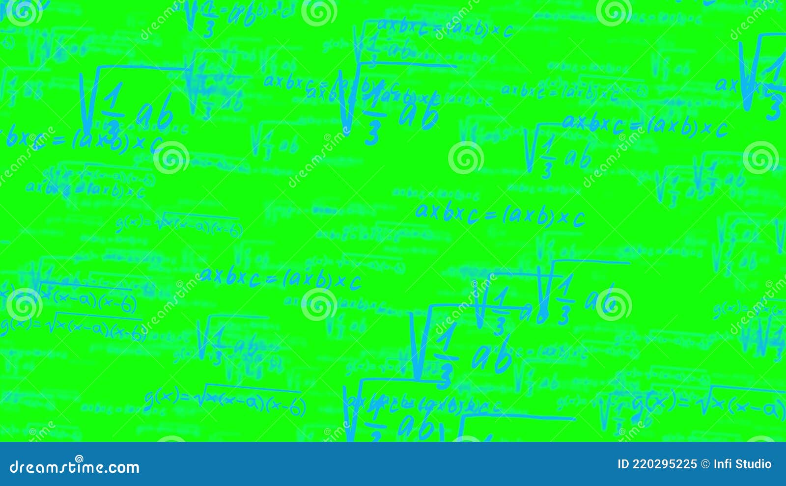 4K Loop of Flying Formulas and Equations Green Screen Loop Animation Background. Stock Video ...