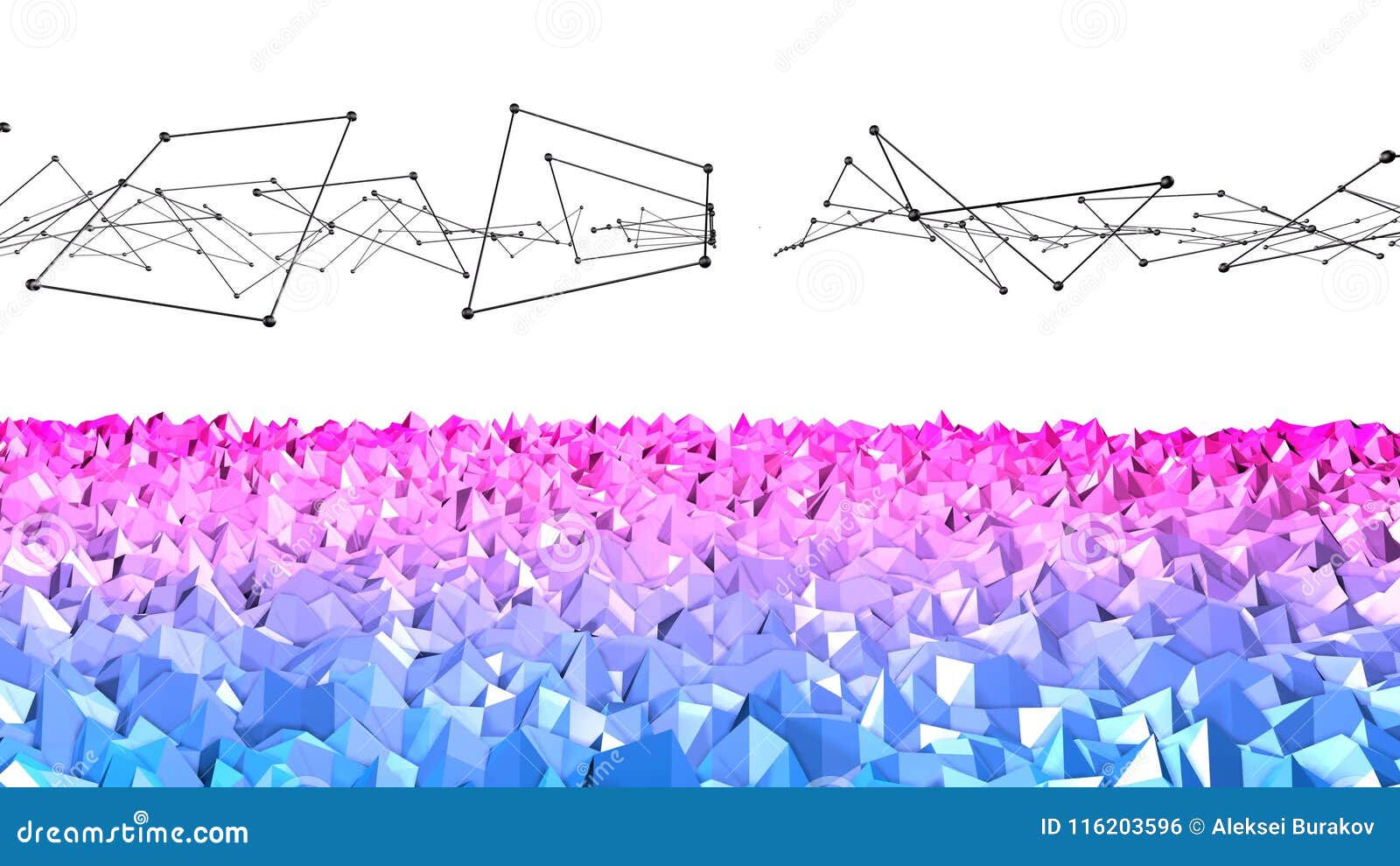 4k Low Poly Background Animation in Loop. Seamless 3d Animation in ...