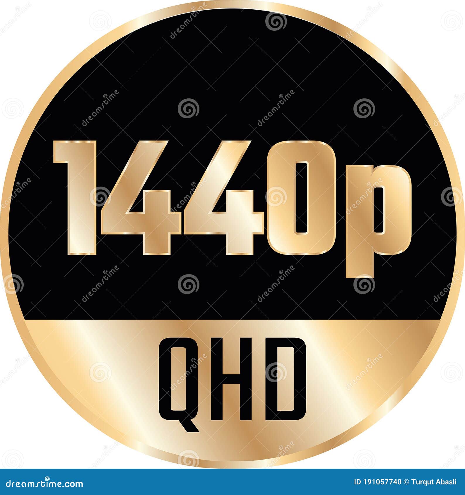 4K icon 1440 qHD TV stock vector. Illustration of vector - 191057740