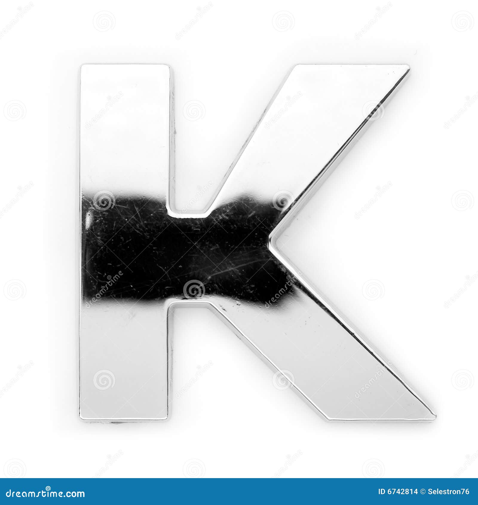 K - Metal letter stock photo. Image of aluminum, letter - 6742814