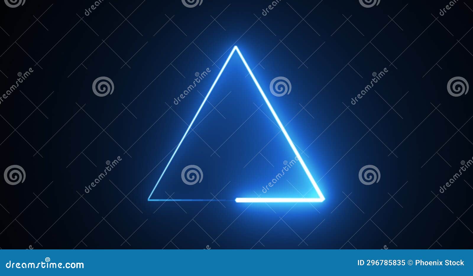 4K Neon Glowing Triangle Loop Background Motion Graphic Fast Futuristic ...