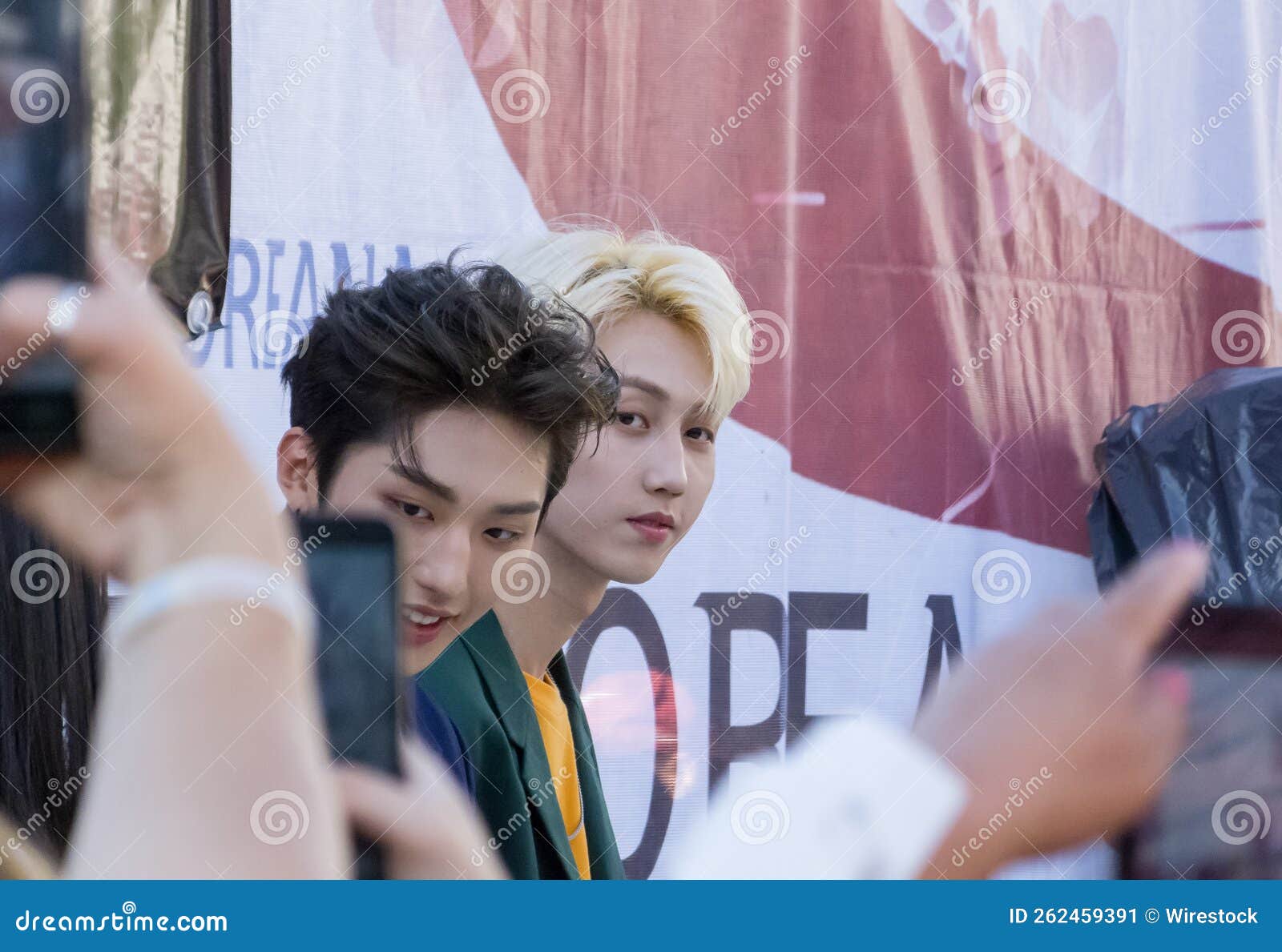 K-Pop Group Being Photographed by the People Editorial Photo - Image of ...