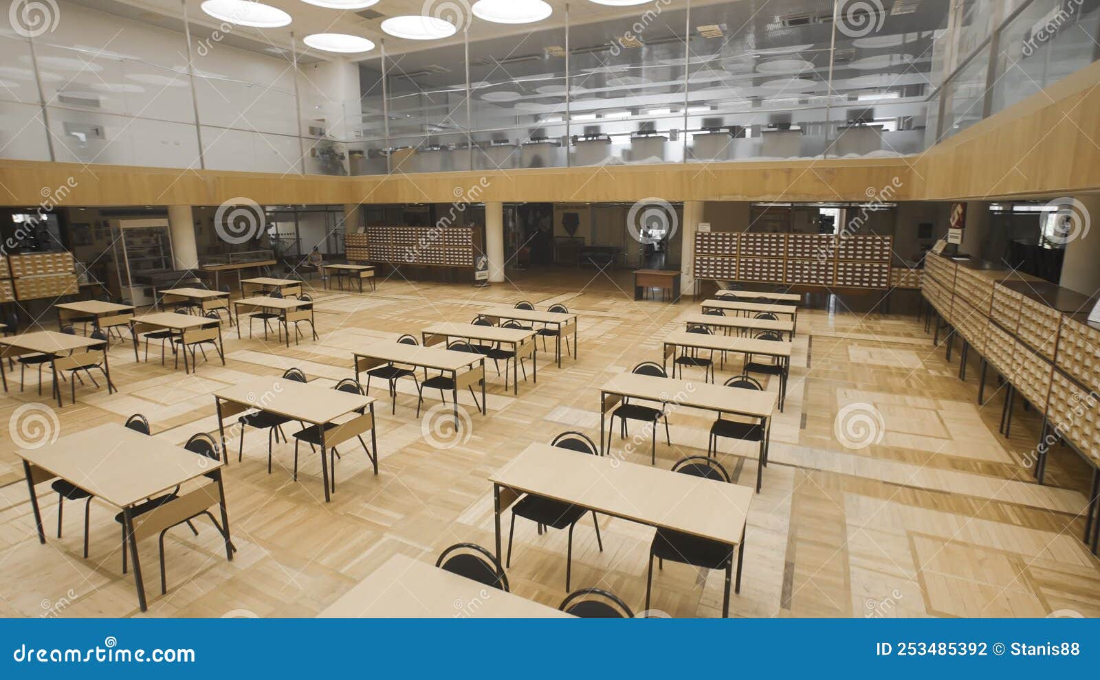 4K. Reading Room in the Library Stock Footage - Video of storage ...