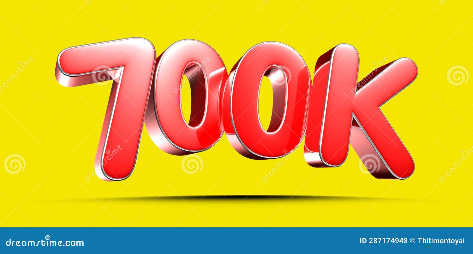 700K red 3D. stock illustration. Illustration of instrument - 287174948