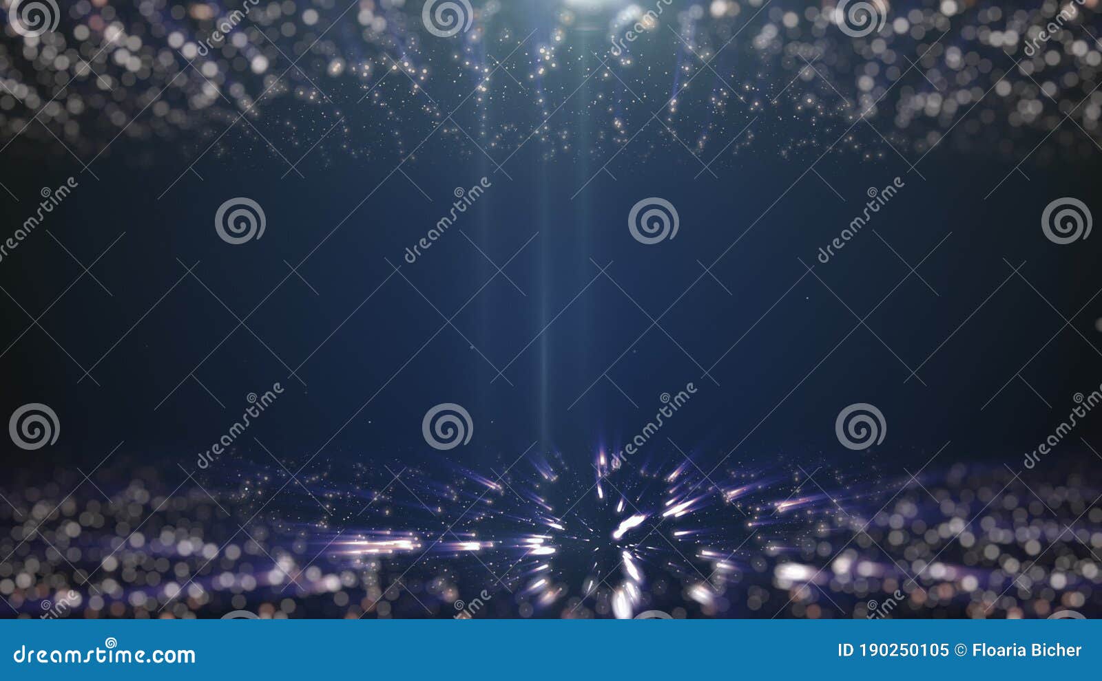 4k Render Animation of Blurred Light Dots Particles Shimerring. Stock ...