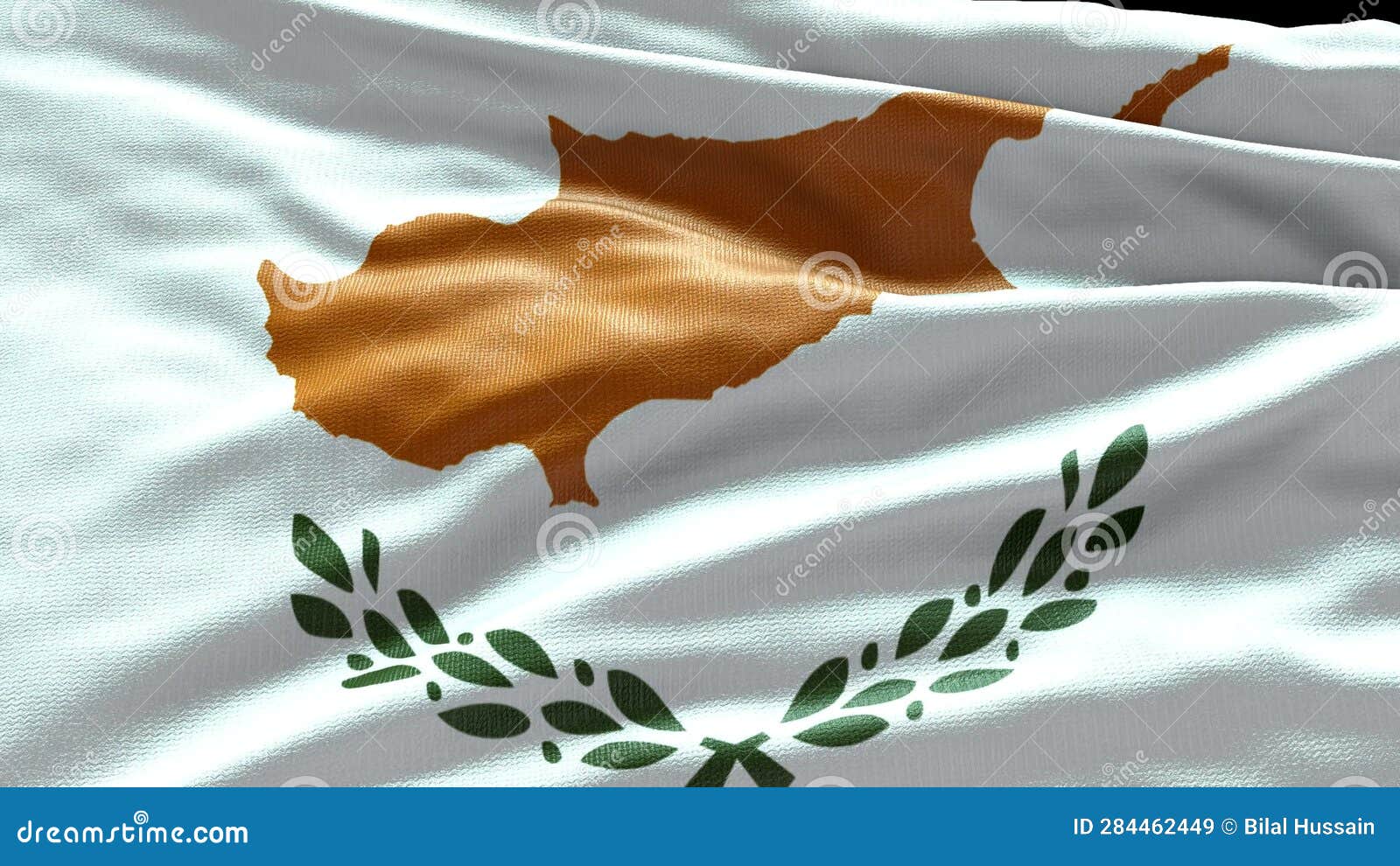 4k Render Cyprus Flag Video Waving in Wind Cyprus Flag Wave Loop Waving ...