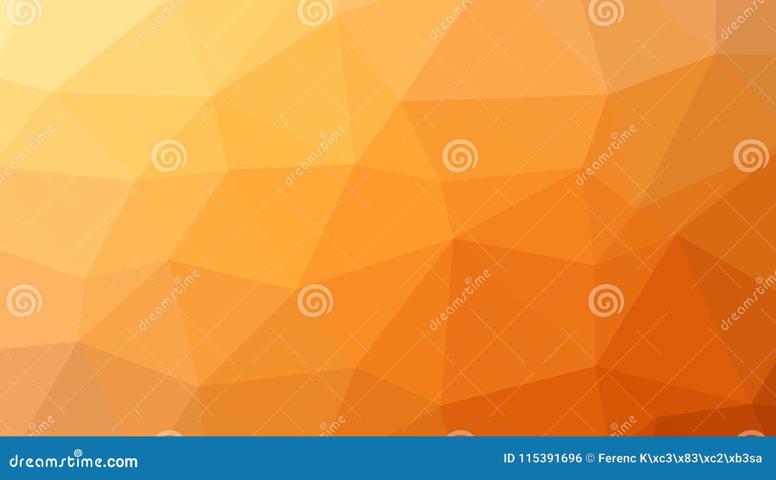8K Abstract Triangle Polygon Orange Background Stock Illustration ...