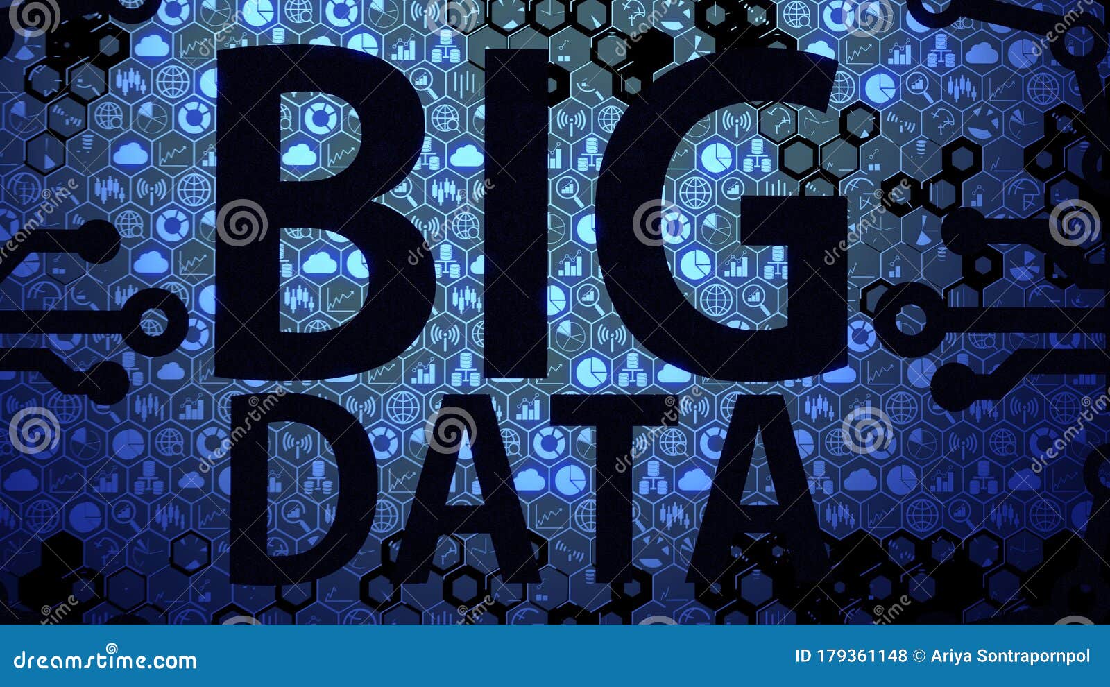 Big Data Big Picture Background Composed of Big Data Icons and Big Data ...