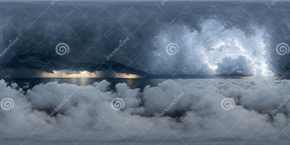 HDRI Perfect Sky Equirectangular Panorama 50 Stock Image - Image of ...