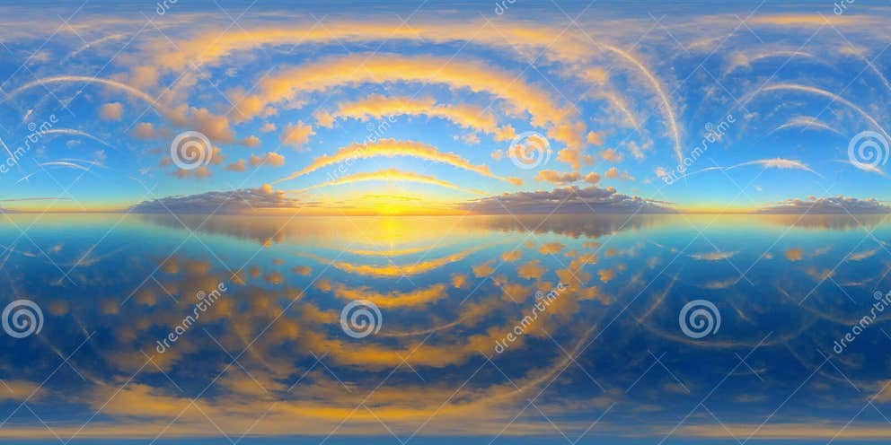 HDRI Perfect Sky Equirectangular Panorama 14 Stock Photo - Image of ...