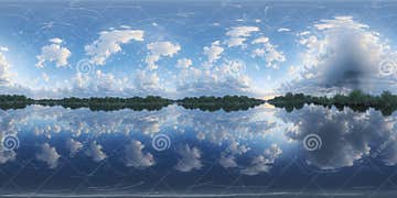 HDRI Perfect Sky Equirectangular Panorama 8 Stock Image - Image of ...