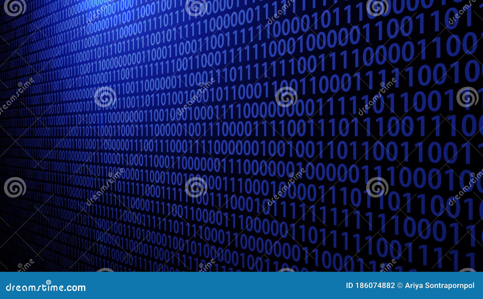 Random Binary Code Background in Blue Color Theme with Gradient Light ... Random Binary Code Background in Blue Color Theme with Gradient Light ...