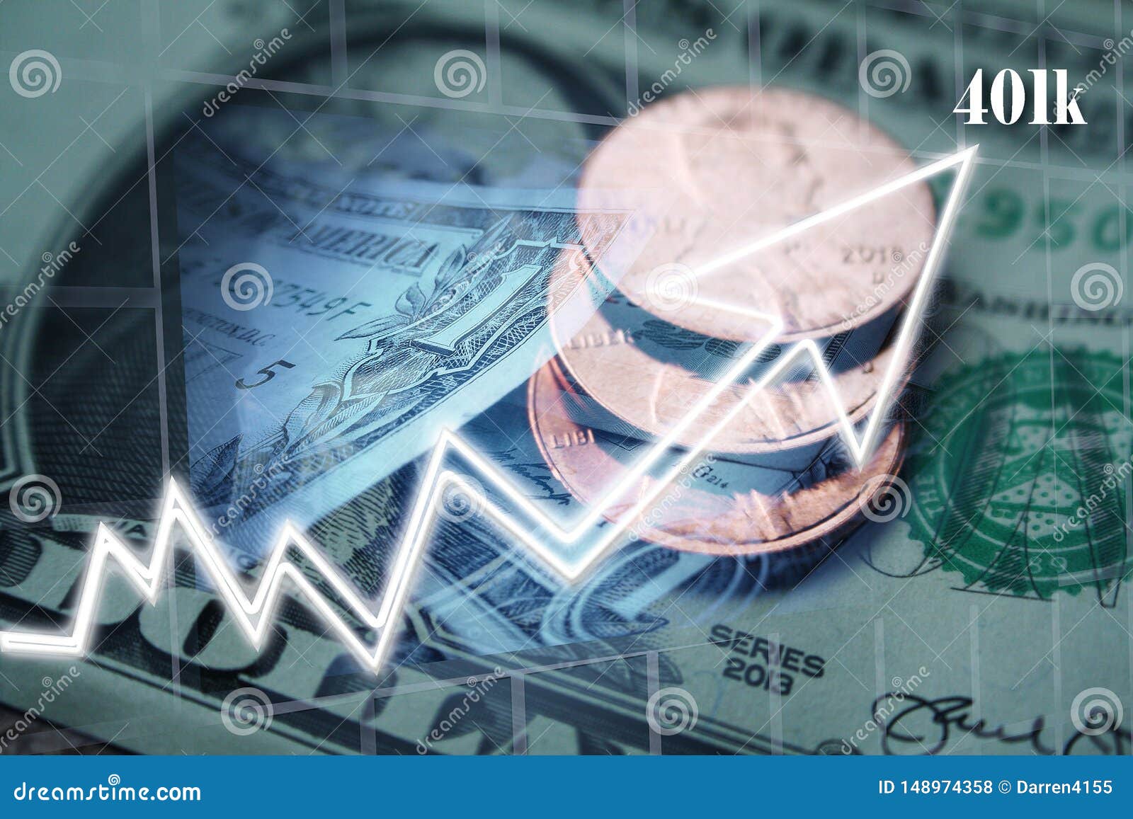 401K Retirement Plan stock photo. Image of finance, banking - 148974358
