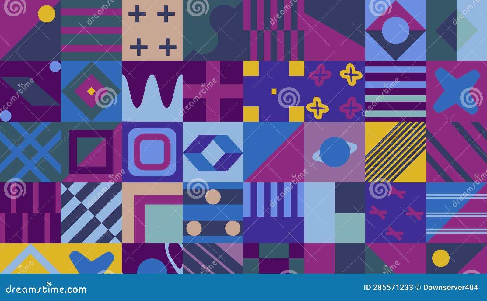 4K Retro Style Background Wallpaper Motion Graphics Seamless Loop ...