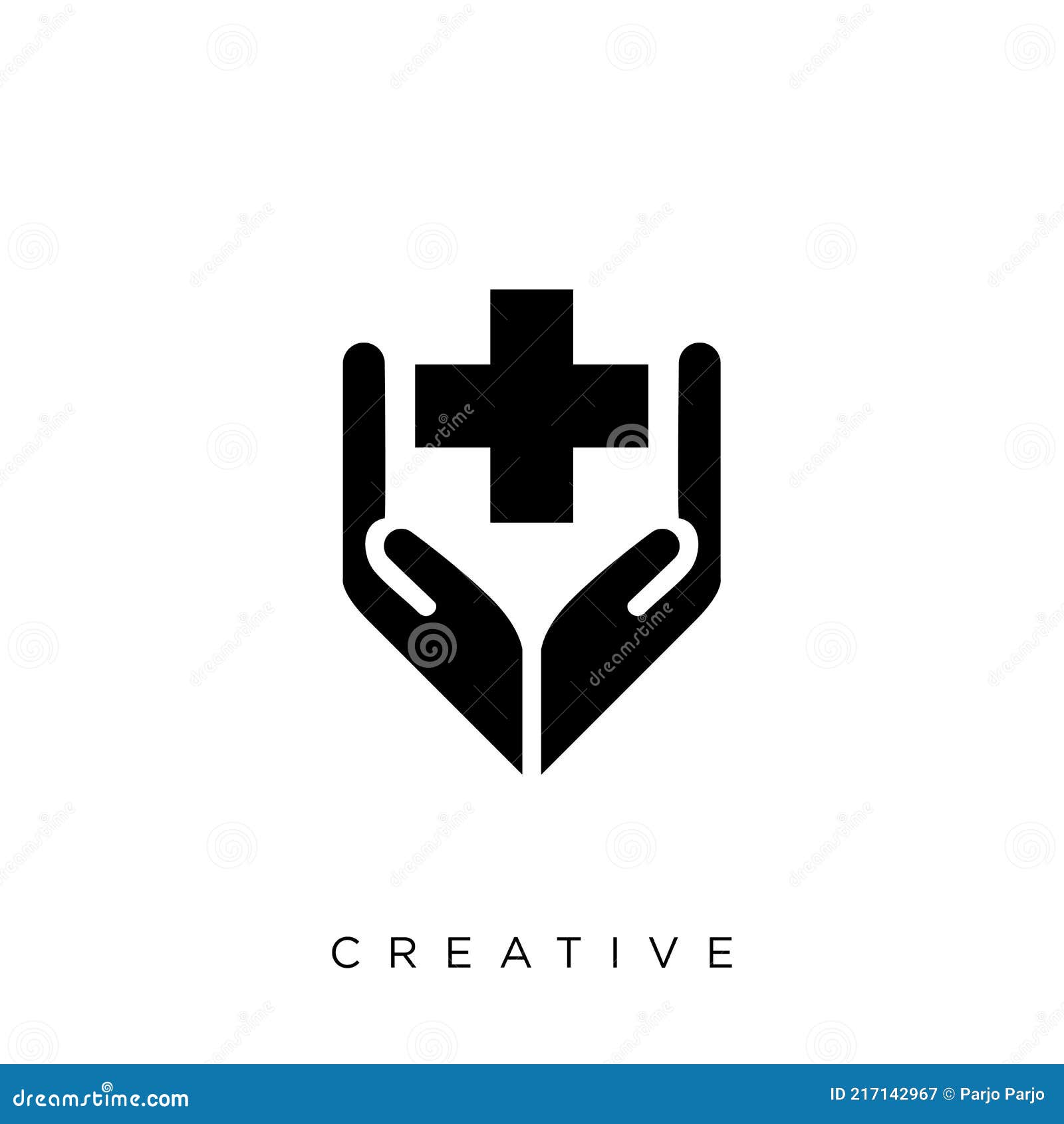 Hand CROSS Logo Design Symbol Stock Vector - Illustration of design ...