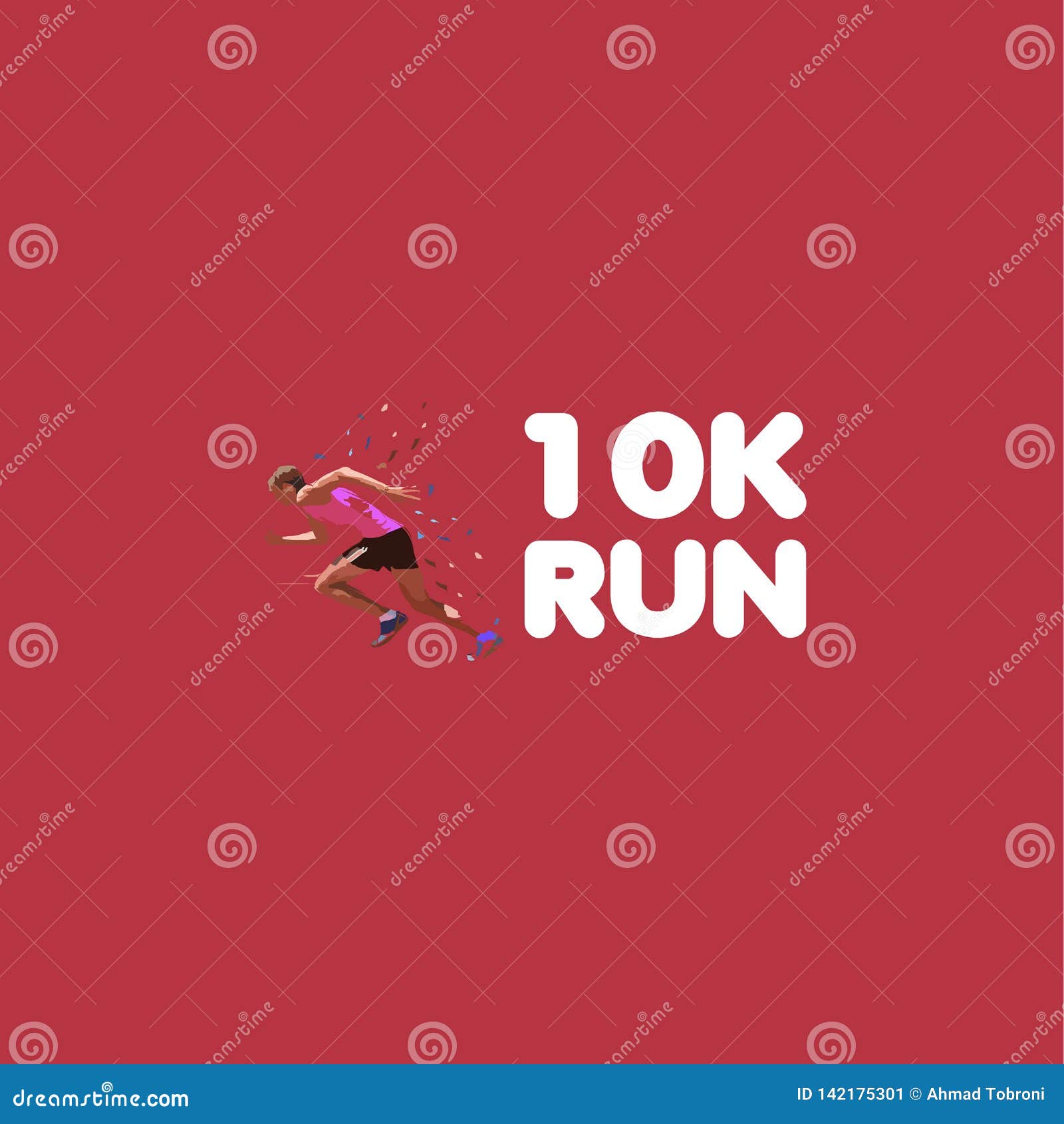 10K Run Vector Template Design Illustration Stock Vector - Illustration ...