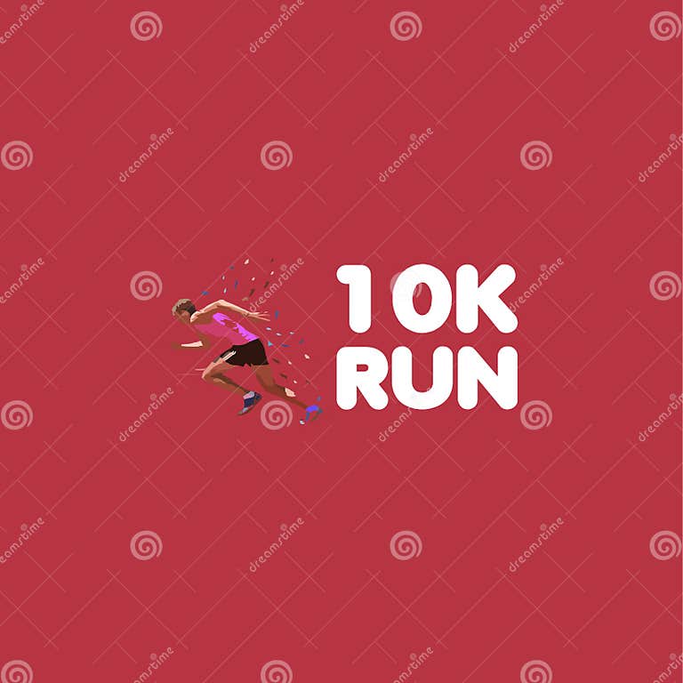 10K Run Vector Template Design Illustration Stock Vector - Illustration ...